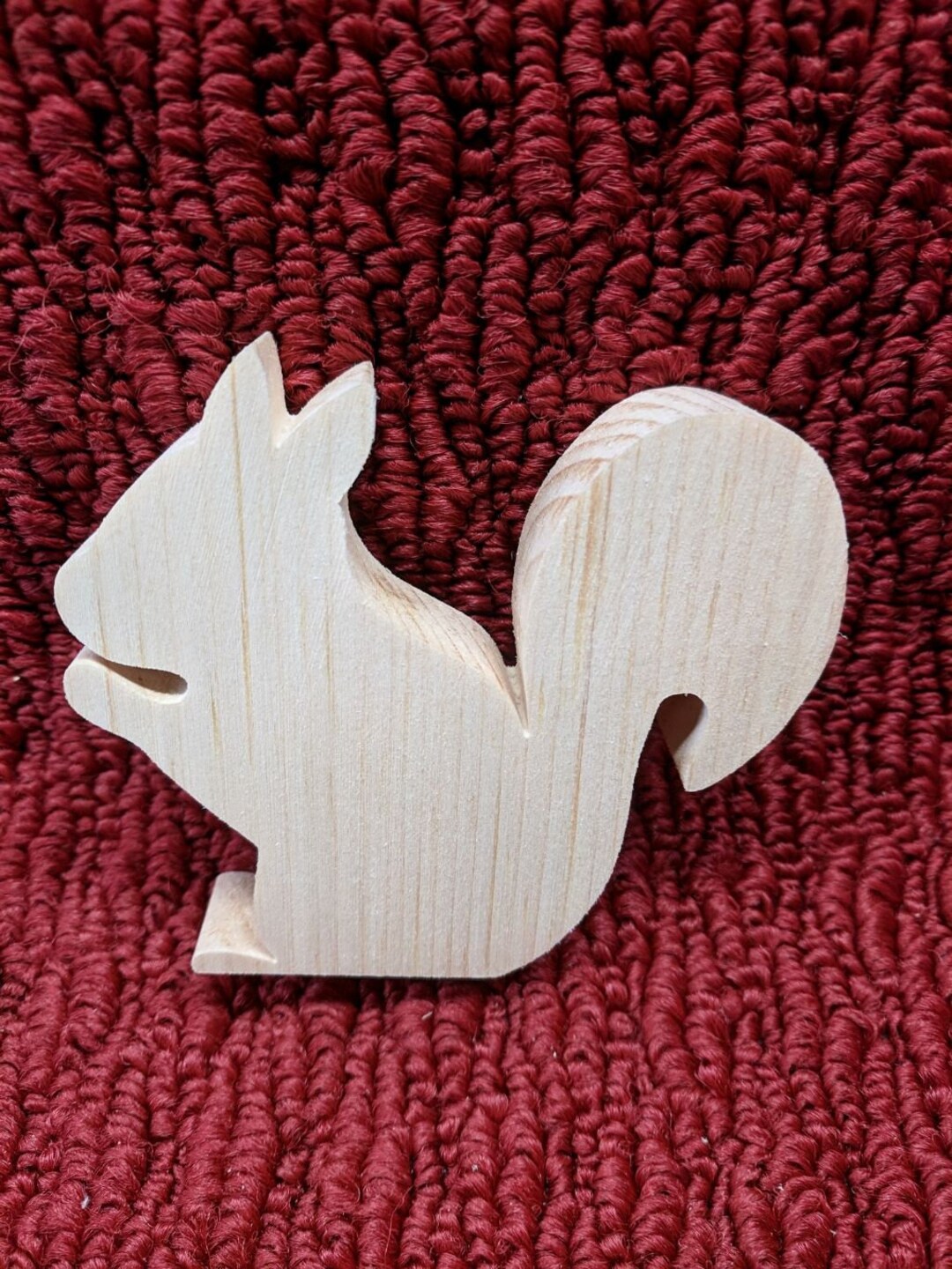 Handmade Wood Squirrel: Unfinished Craft Decoration 3 3/4" Tall - Etsy