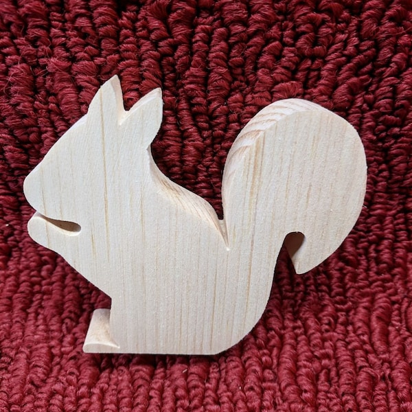 Wooden Squirrel - Etsy
