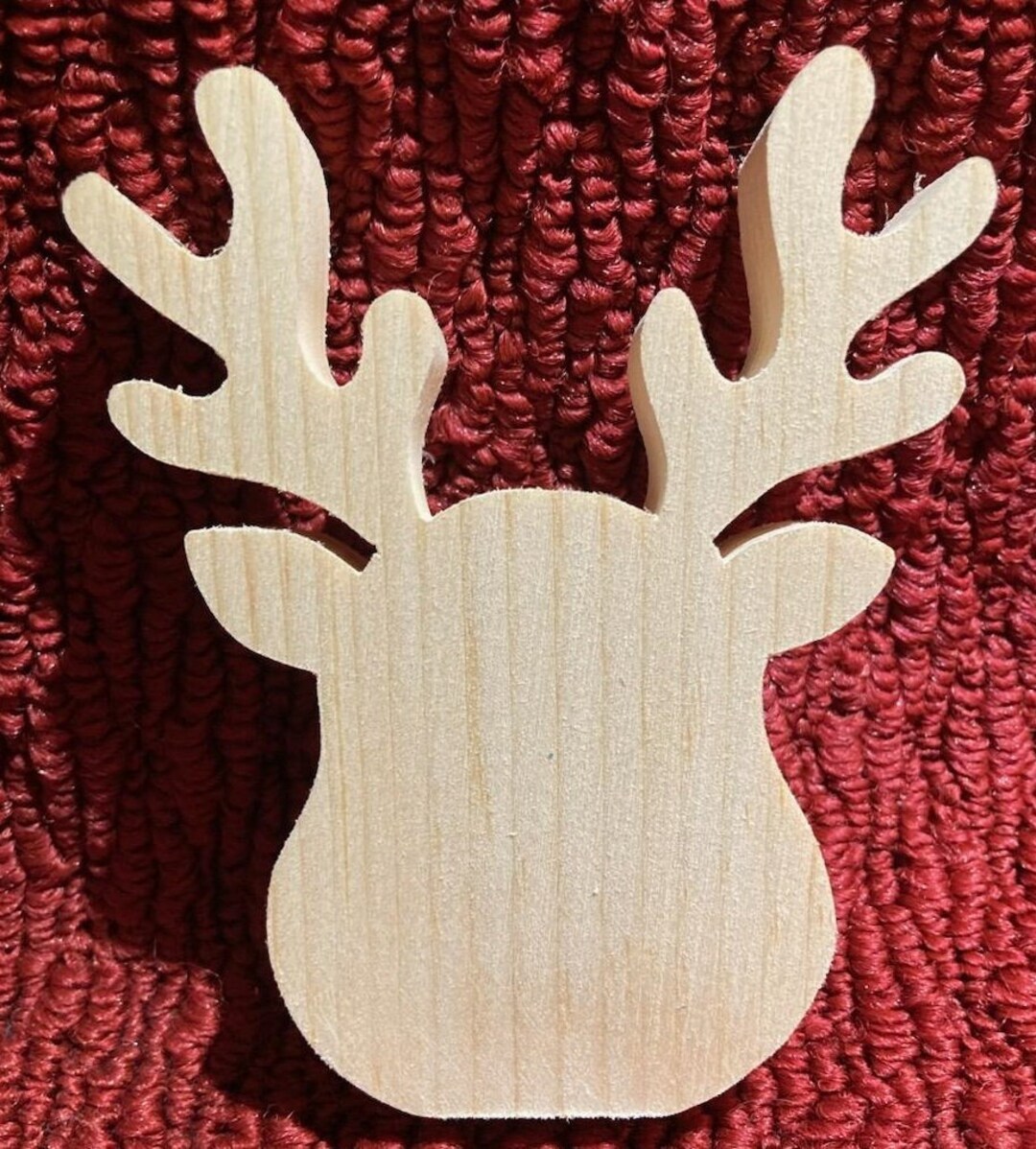 Wood Moose Head, 4 3/4 Tall, 4 Wide, 3/4 Thick - Etsy