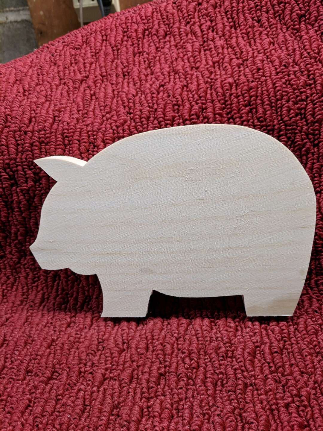Wood Pig, 6" Tall, 8 1/4" Wide, 3/4" Thick - Etsy