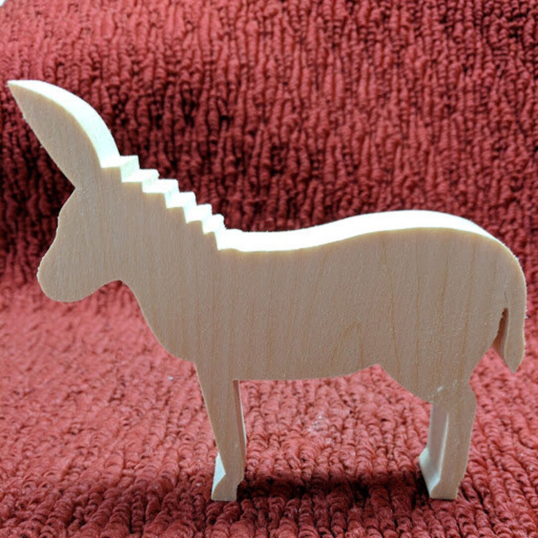 Wood Donkey, 5 Tall, 5 Wide, 3/4thick - Etsy