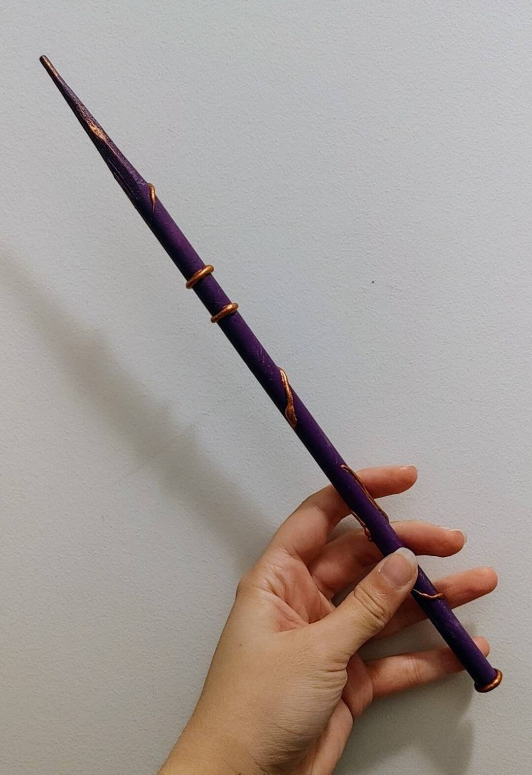 Purple Wand With Copper Details - Etsy