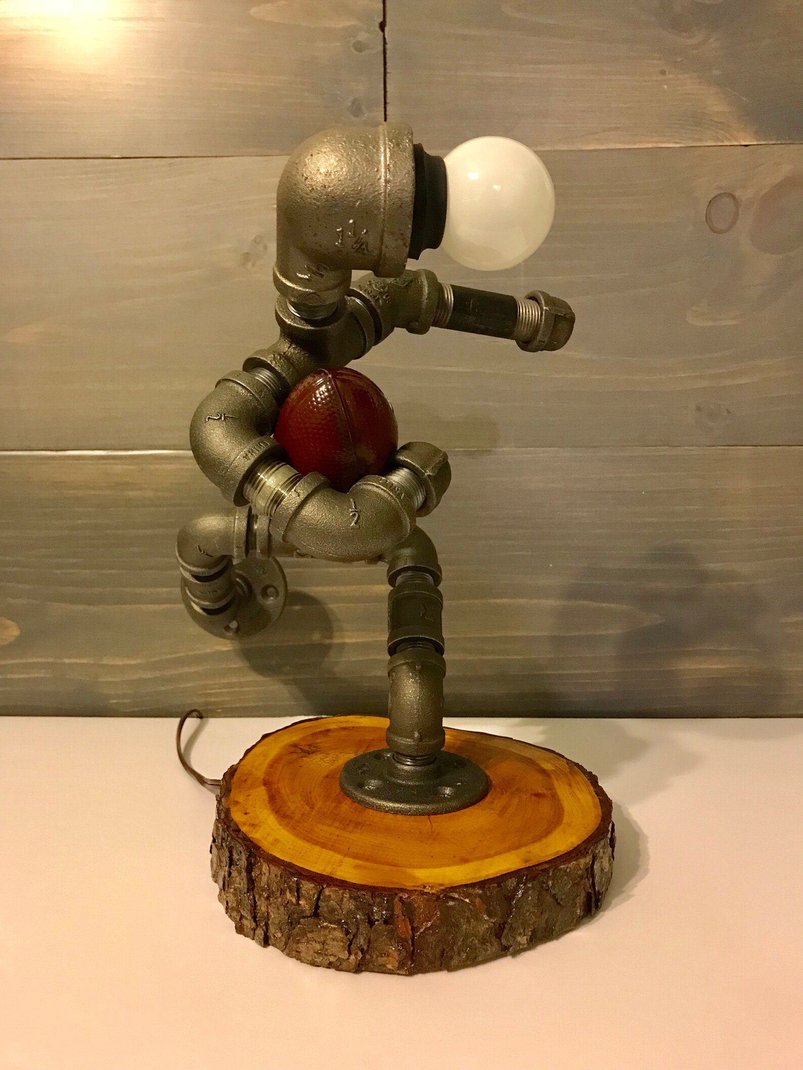 Black Pipe Football Player - Etsy