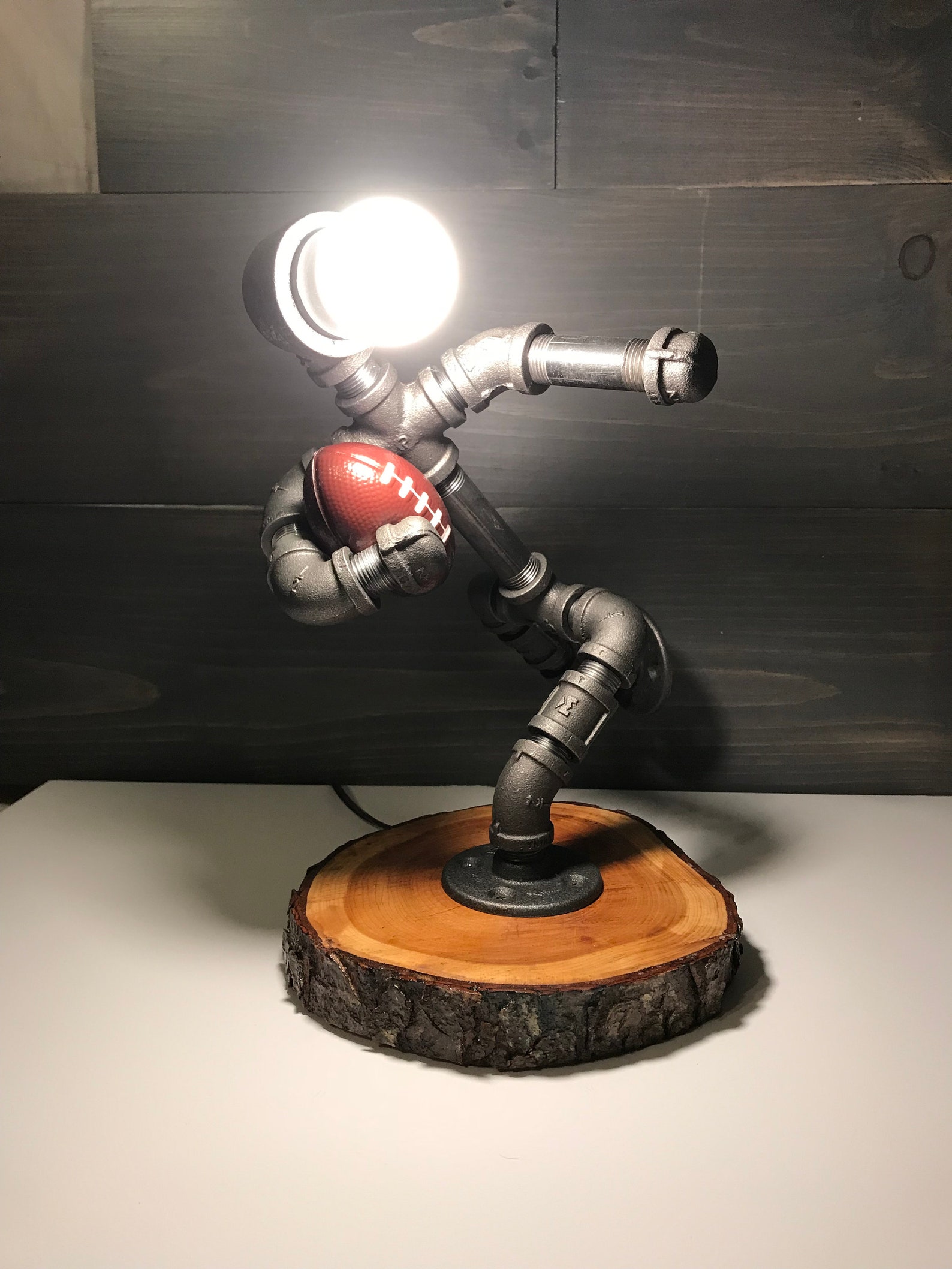 Black Pipe Football Player - Etsy