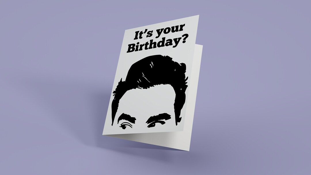 David Rose Birthday Card - Etsy