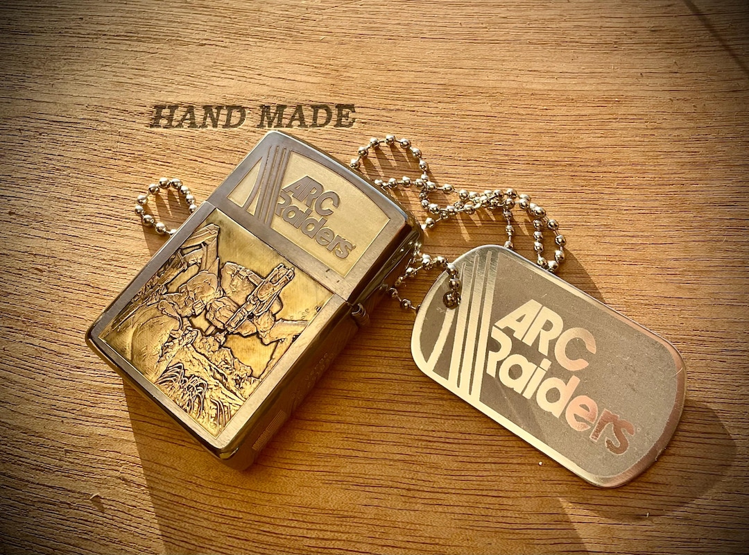 One-of-a-kind ARC Raiders Zippo – Deep Engraved Brass Armor Case ...