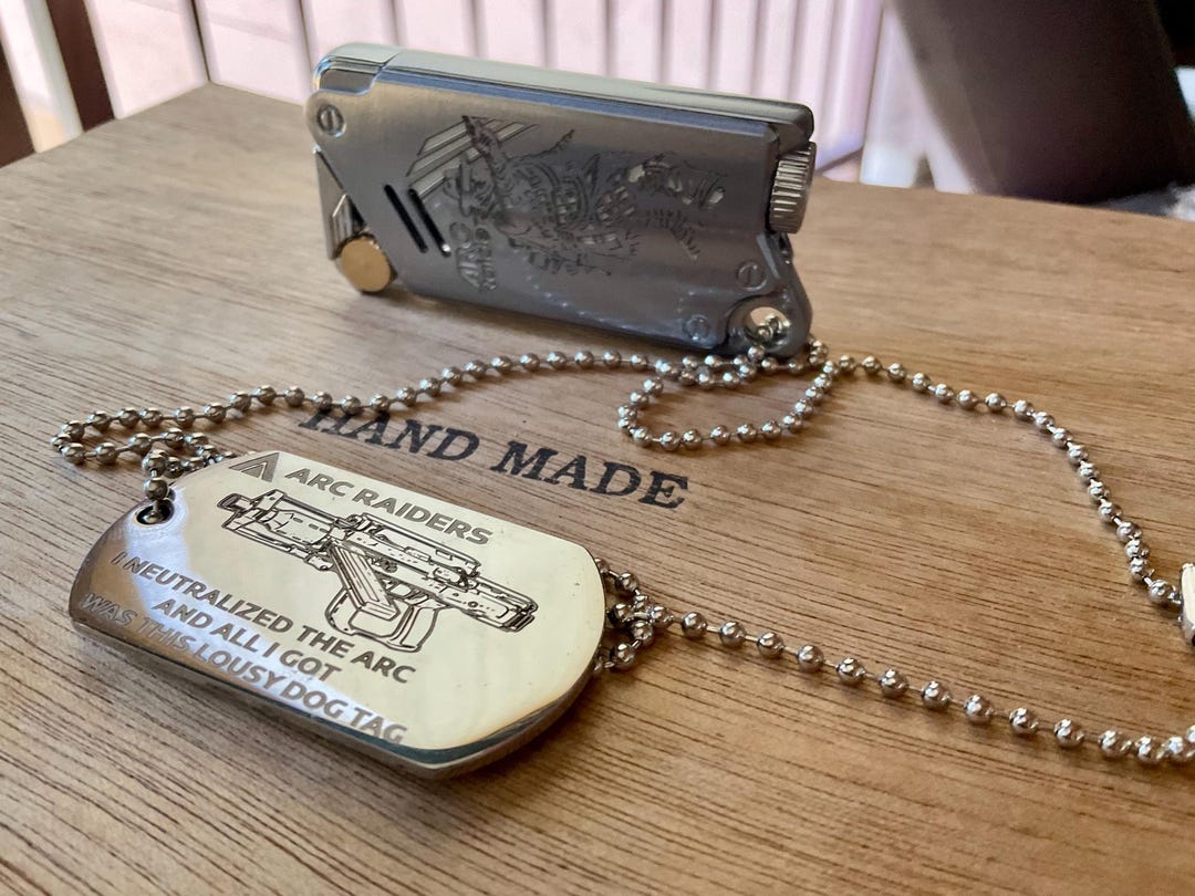ARC Raiders Lighter & Dog Tag Set – One-of-a-kind Raider Kit | Hand ...
