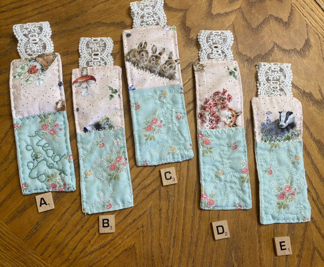 Sweet Forest Animal Hand Quilted Bookmark - Etsy