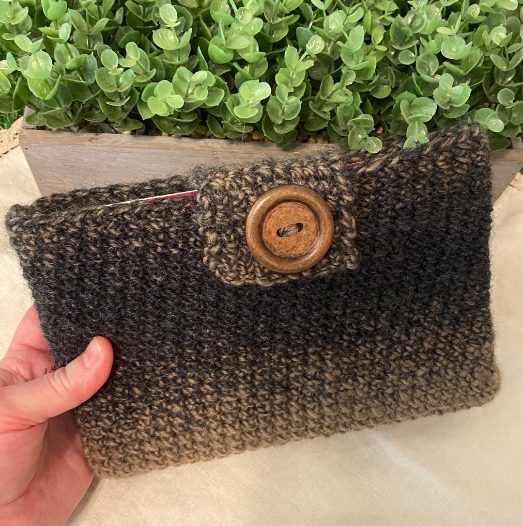 Tweed Crochet Book Cover - Etsy