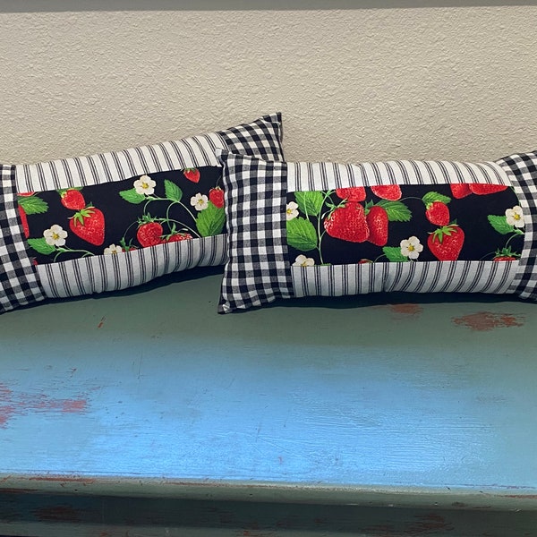 Strawberry Throw Pillow - Etsy