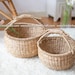 Bonga Seagrass Baskets With Handle Weaving Woven Basket Picnic Basket ...