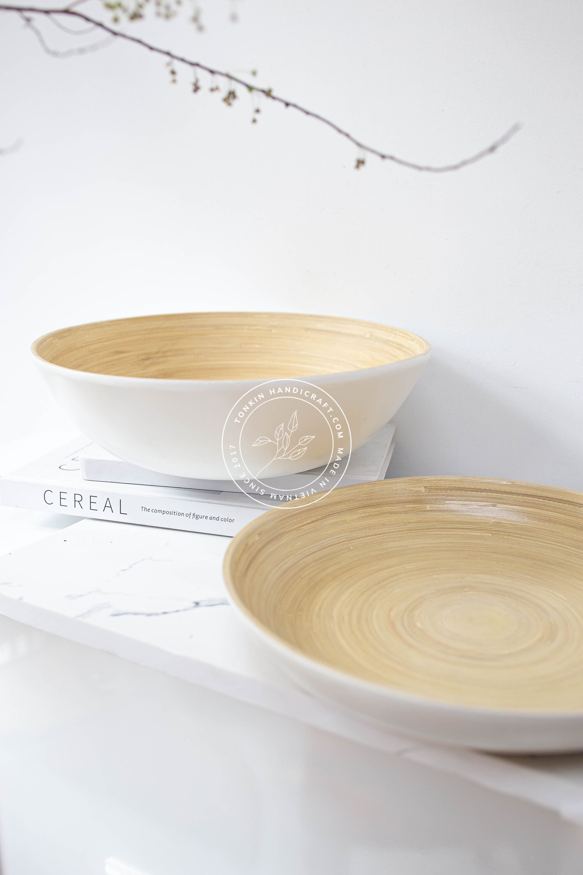 Set of 12 Bamboo Bowls and Trays Bamboo Dinnerware Gift - Etsy