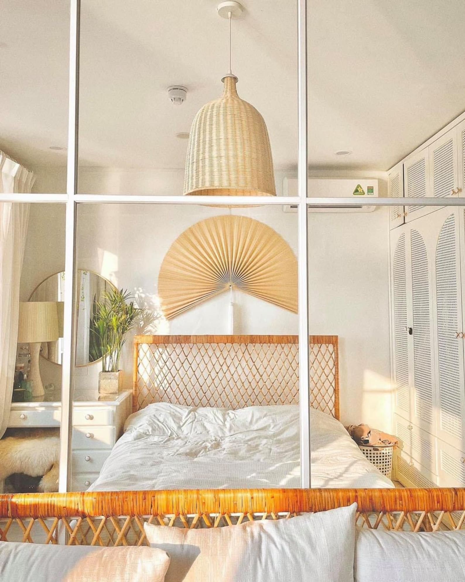 Bamboo Wall Hanging Fan Home Decor Handmade Woven Wall Decor - Etsy