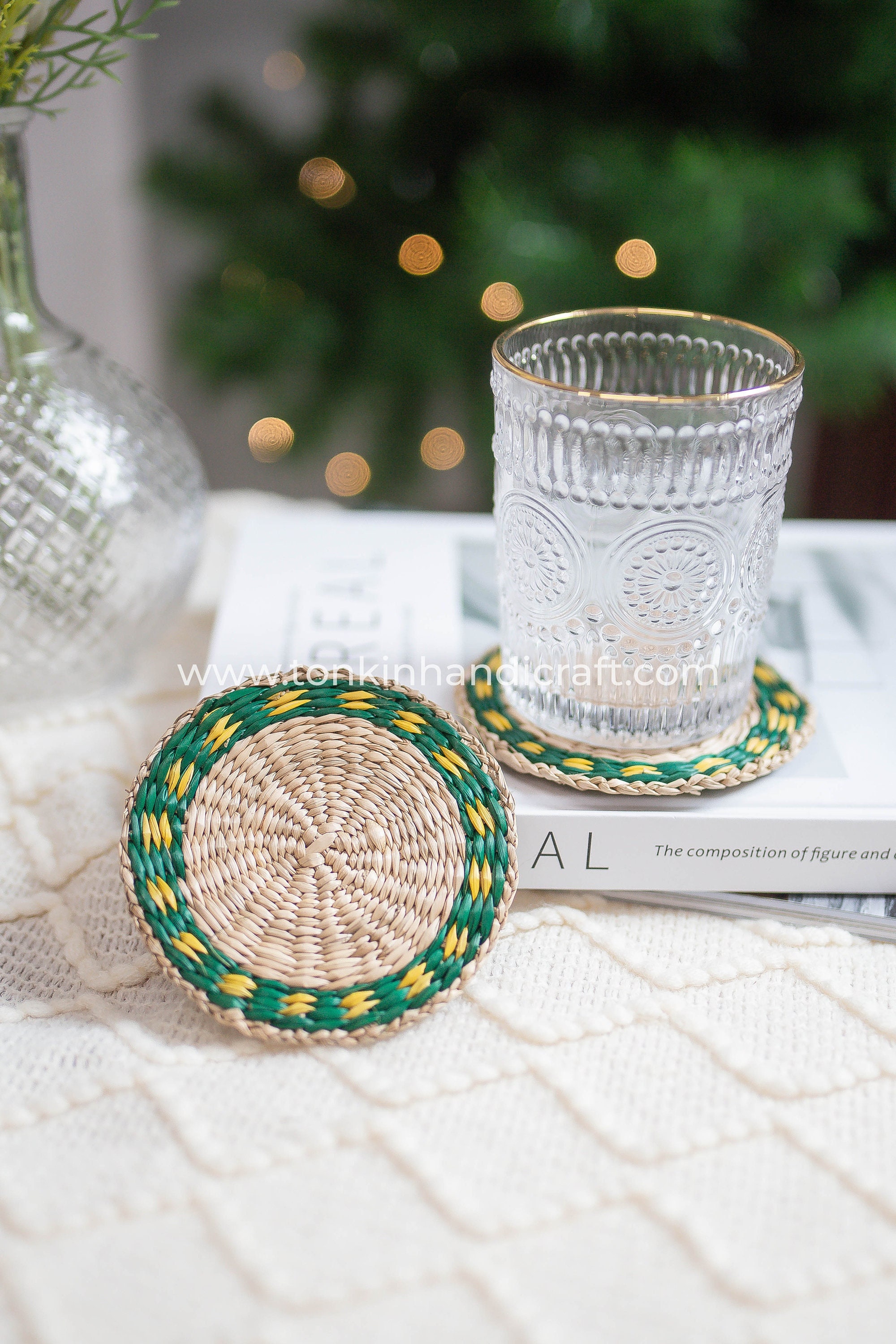 Set of 6 Seagrass Coasters Handmade Teacup Coasters Creative - Etsy