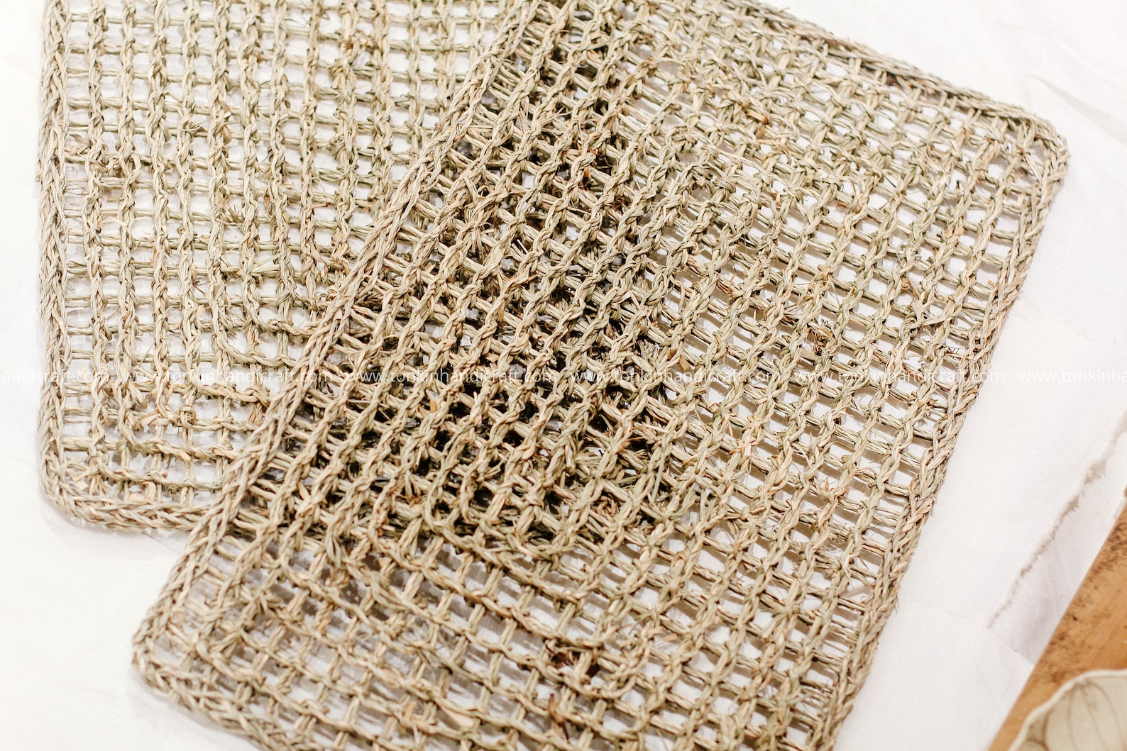 Hand Woven Natural Rectangle Door Mat Natural Weave Wicker | Etsy