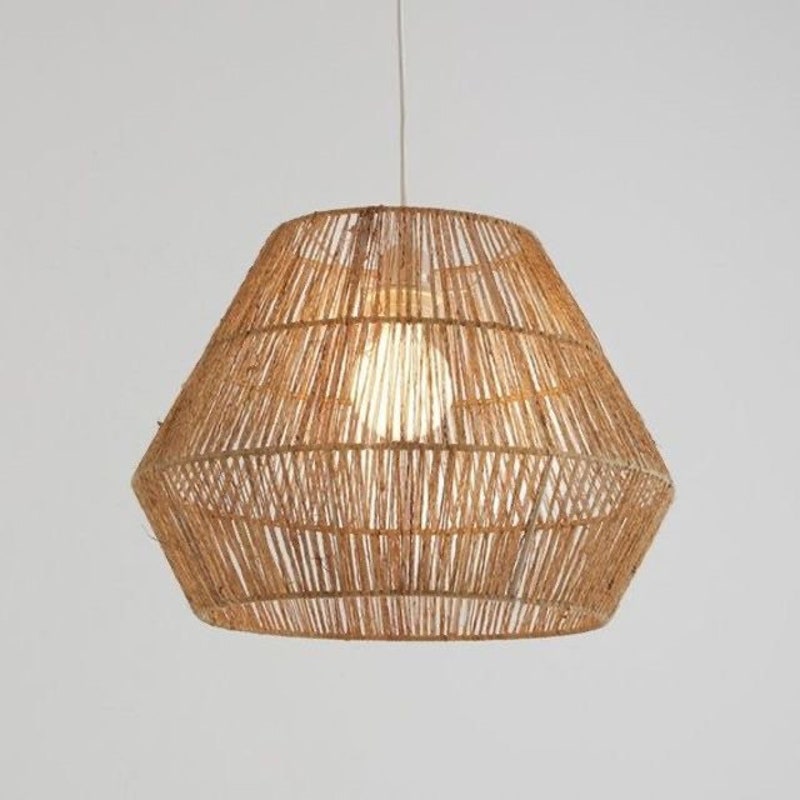 Jute Pendant Light - Etsy