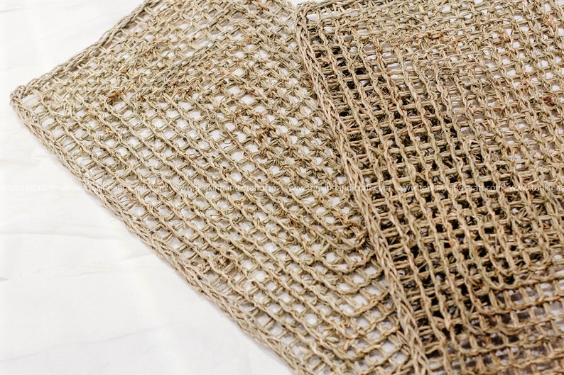 Hand Woven Natural Rectangle Door Mat Natural Weave Wicker - Etsy Australia