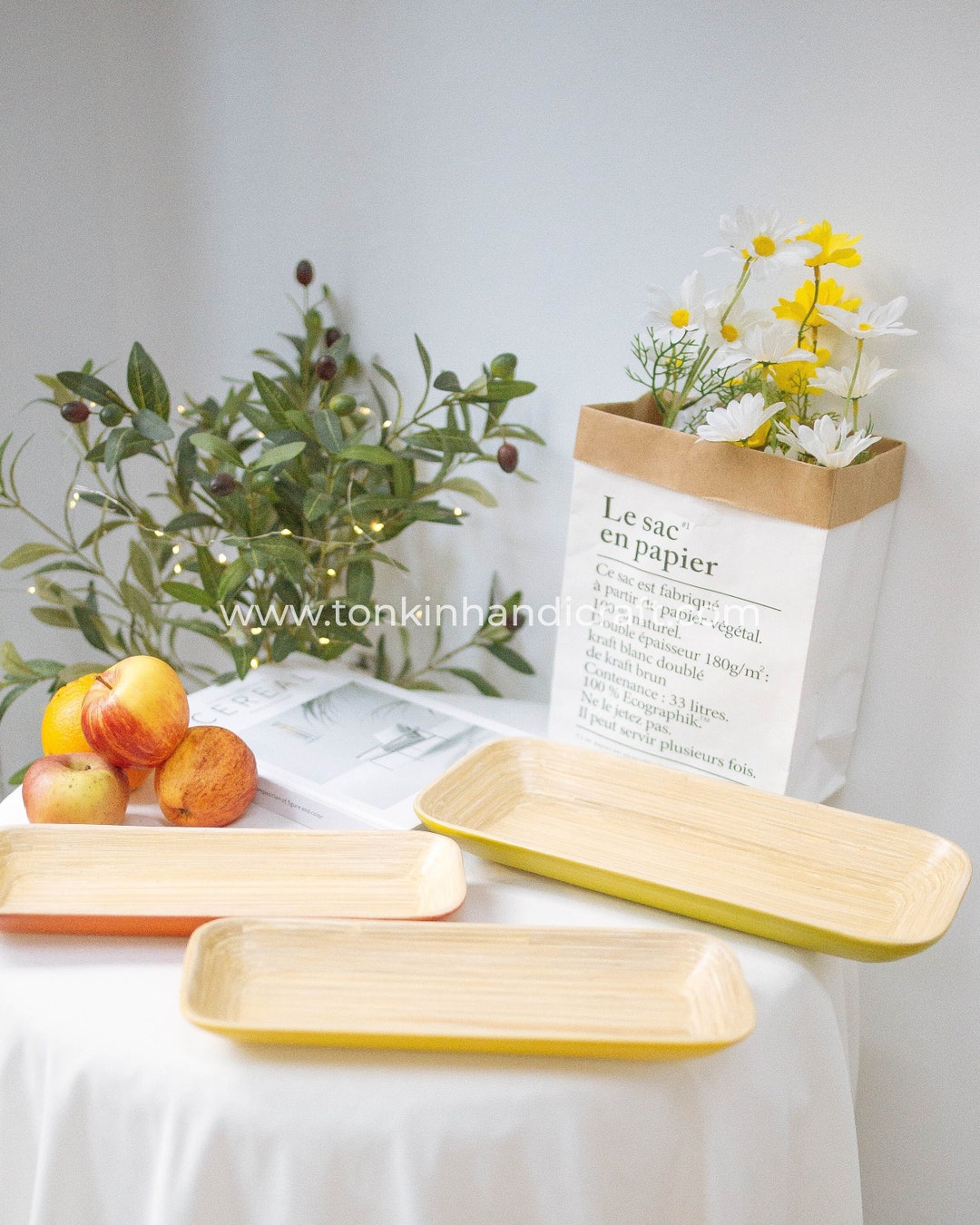 Bamboo Bowl, Salad Bowl Dinnerware ,hand-spun, Bamboo Bowl Durable ...