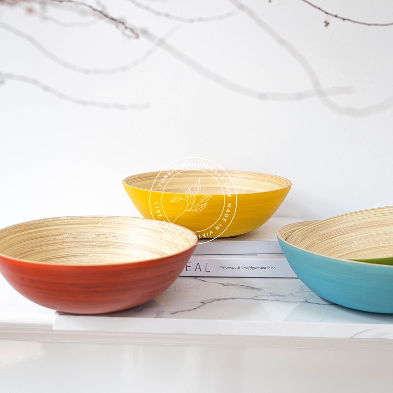 Bamboo Bowl - Etsy