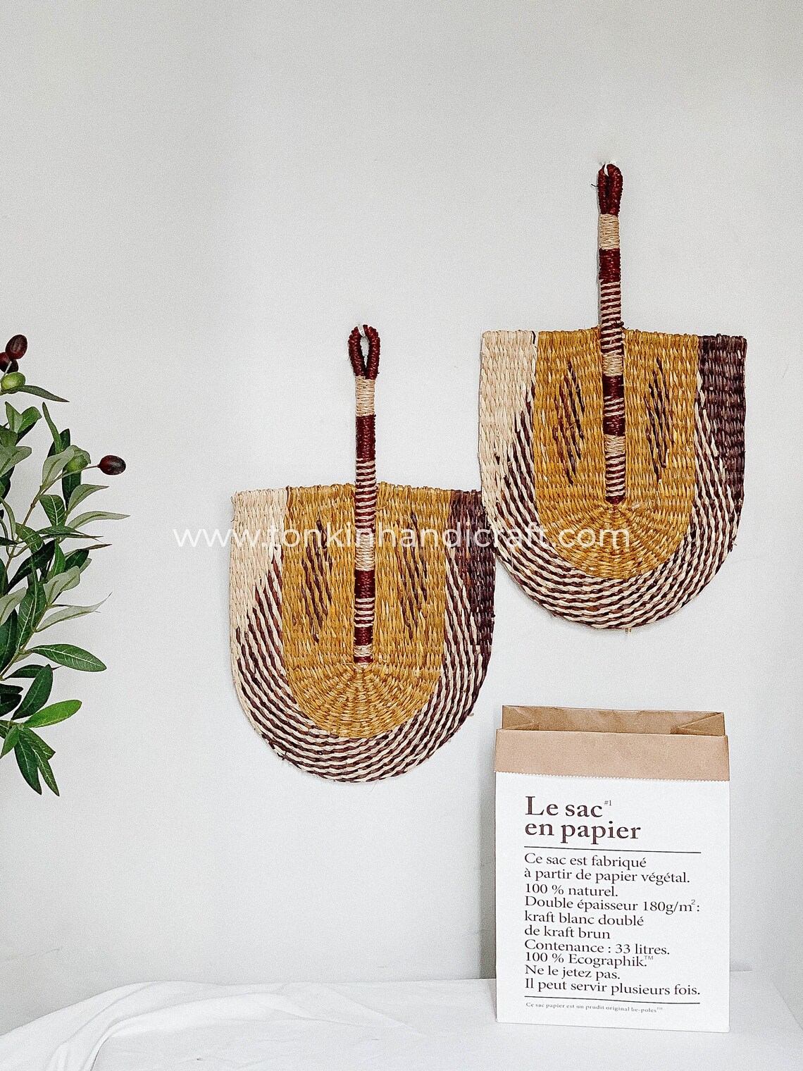 Wicker Wall-hanging Fan Boho Woven Fans Decoration Handmade - Etsy