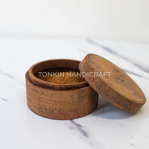 Round Cinnamon Bark Boxes,spice Jar Holder With Lid, Cinnamon Canister ...