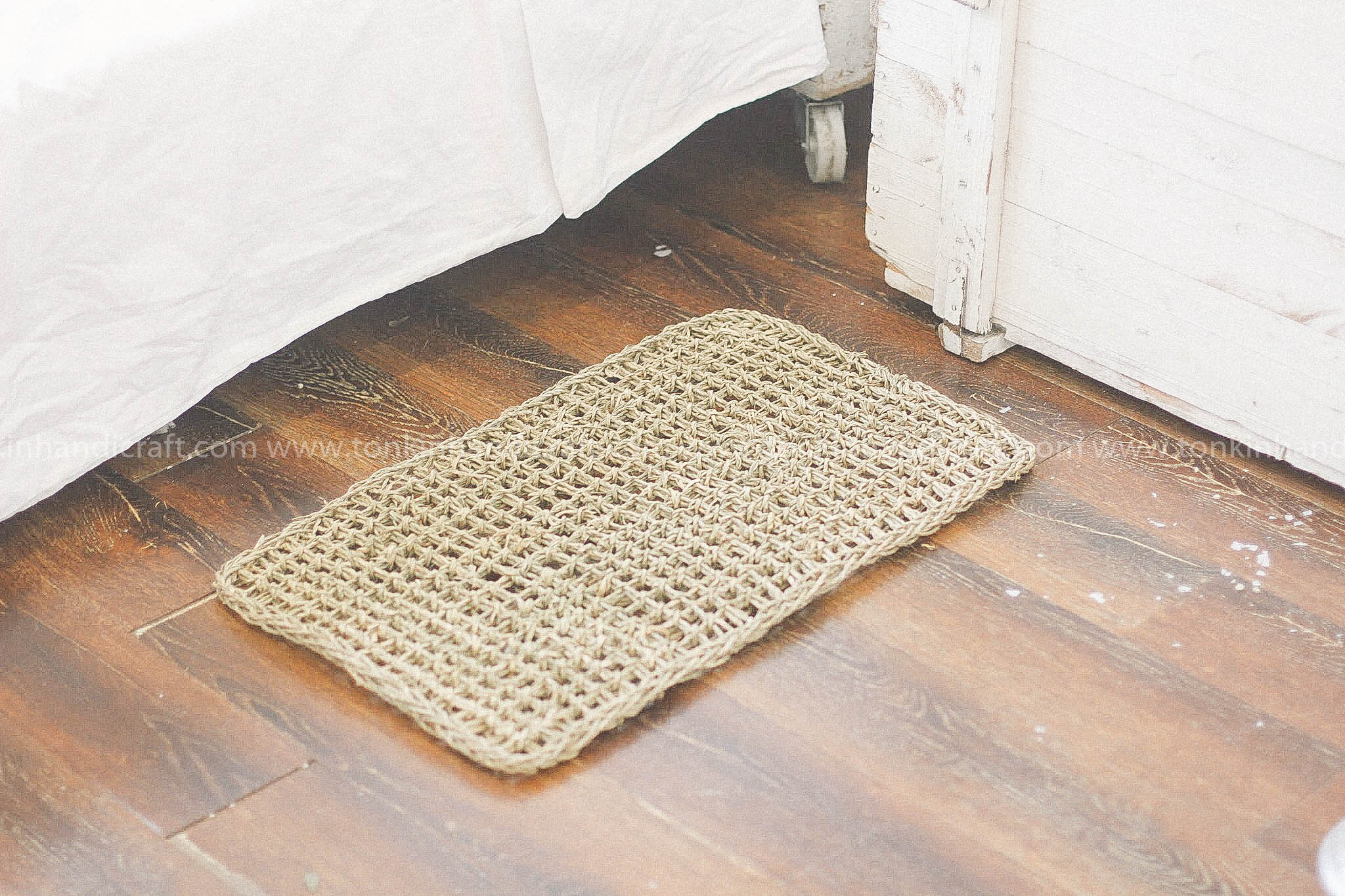 Hand Woven Natural Rectangle Door Mat Natural Weave Wicker | Etsy