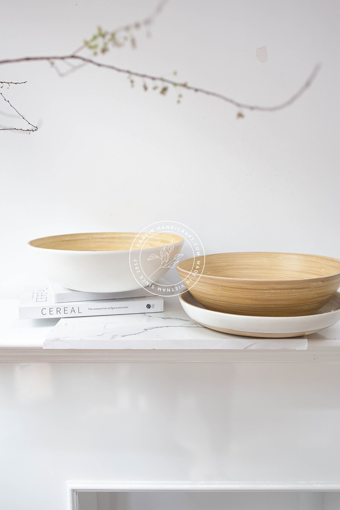 Set of 12 Bamboo Bowls and Trays Bamboo Dinnerware Gift - Etsy