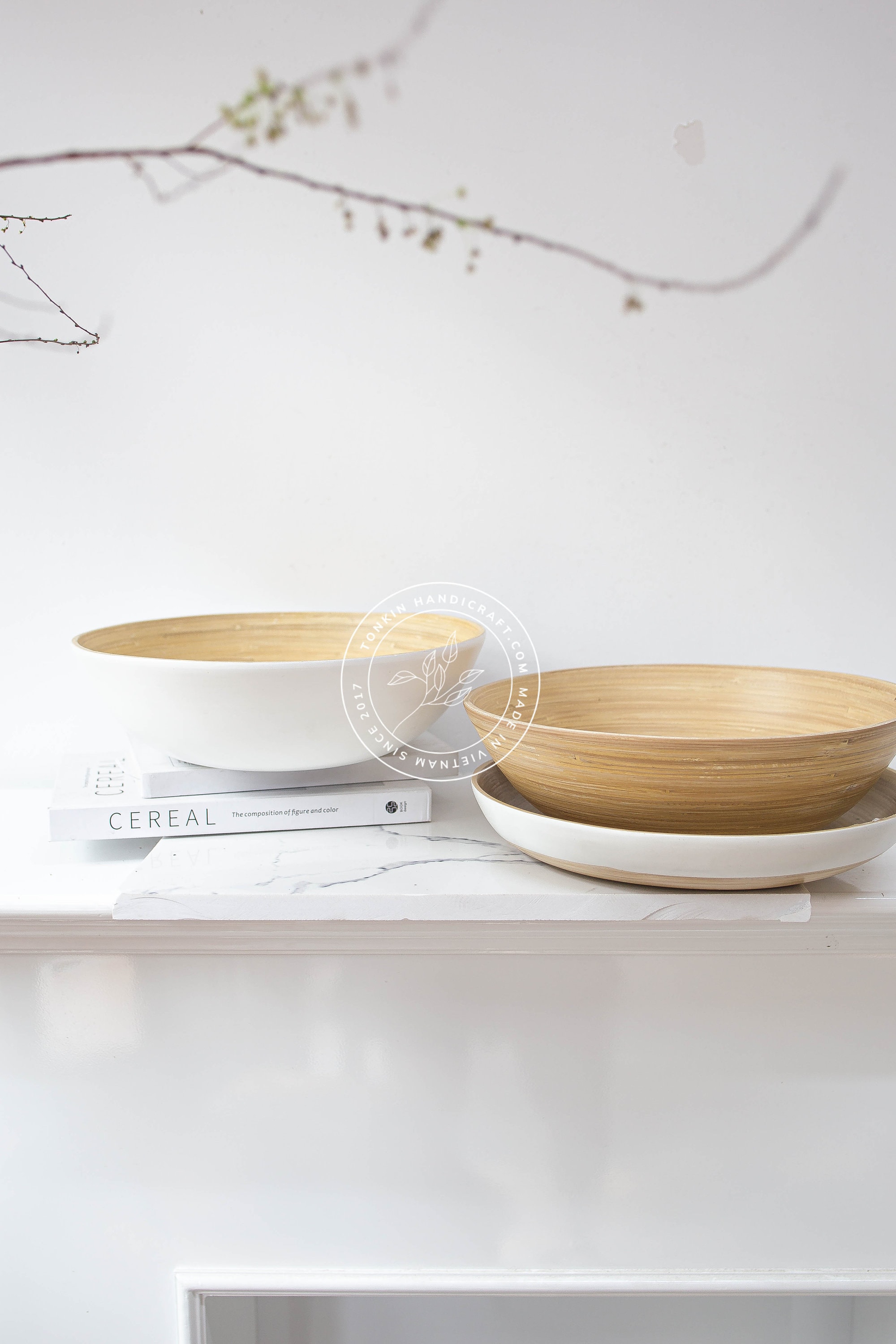 Set of 12 Bamboo Bowls and Trays Bamboo Dinnerware Gift - Etsy