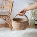 Bonga Seagrass Baskets With Handle Weaving Woven Basket Picnic Basket ...