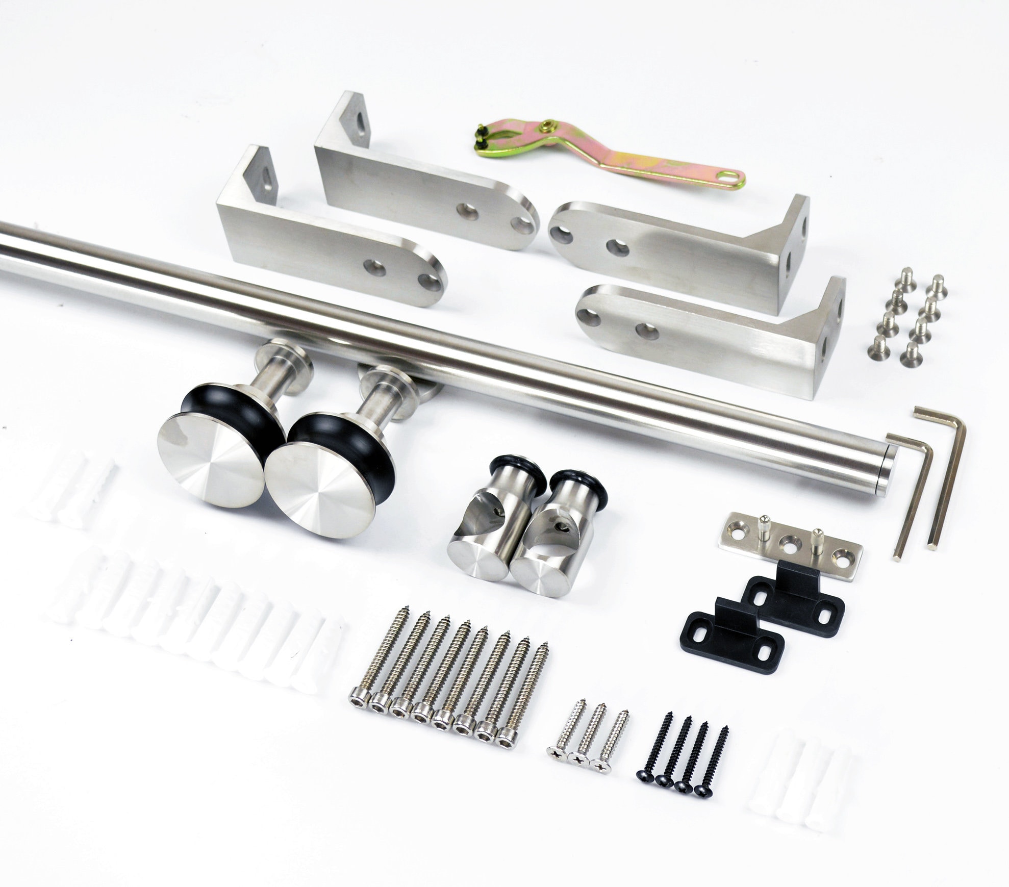 DIYHD Stainless Steel Flat Roller Ceiling Mount Sliding Barn | Etsy