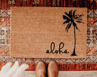 Palm Tree Welcome | Etsy