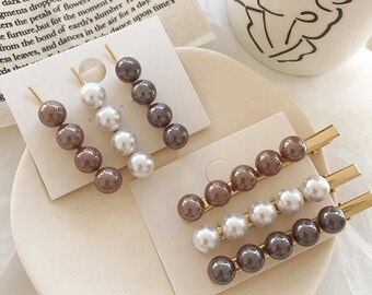 Pearl hair clip | Etsy