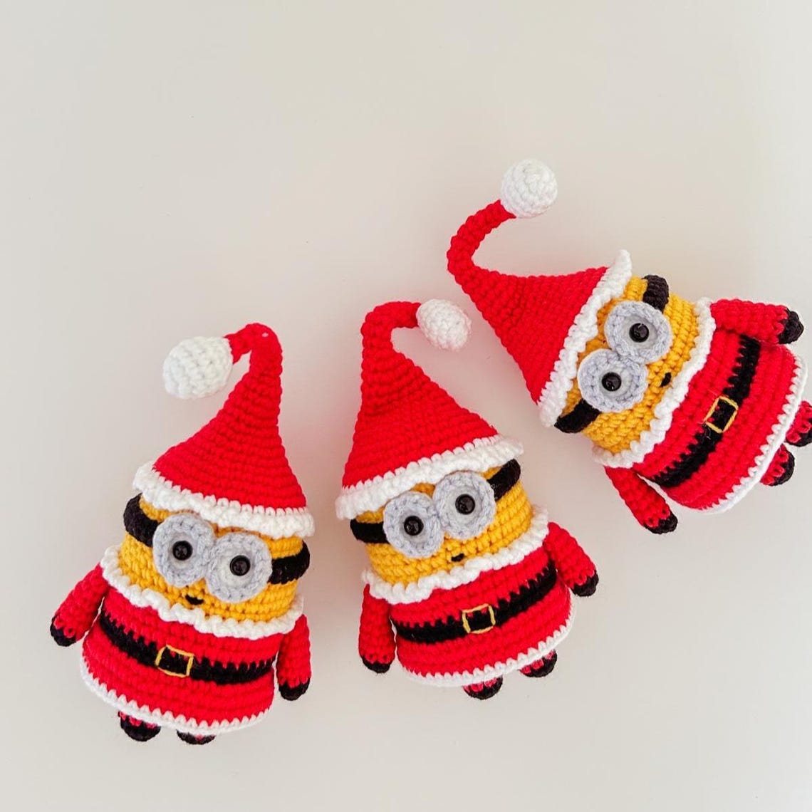 Handmade Amigurumi Santa With Yellow Body – Soft and Cuddly Gift for ...
