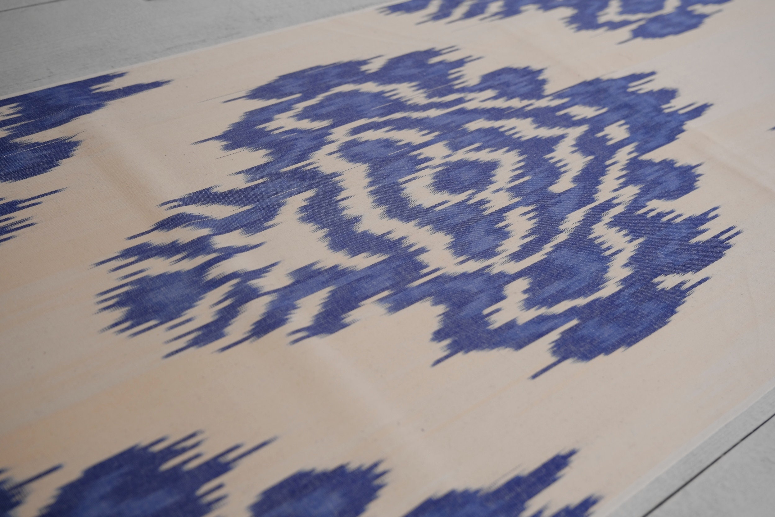 Blue Ikat Fabric Ikat Cotton Ikat Fabric Upholstery Fabric - Etsy