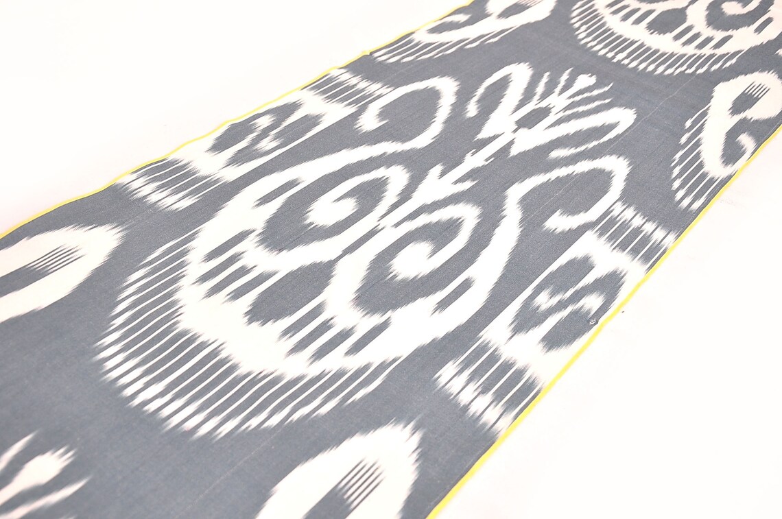 Grey ikat fabric Modern ikat fabric High quality clothing | Etsy