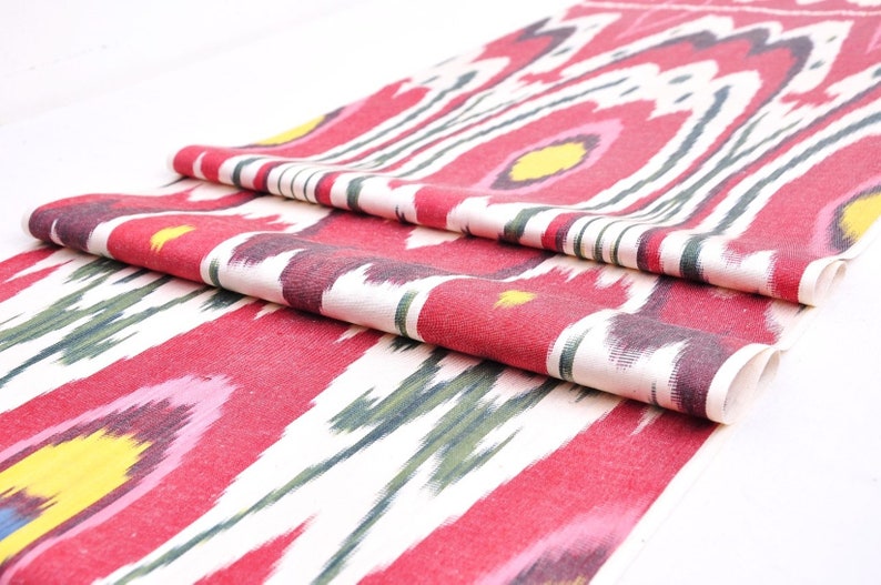 Multicolor Silk Ikat Fabric by the Yard Decorative Ikat - Etsy