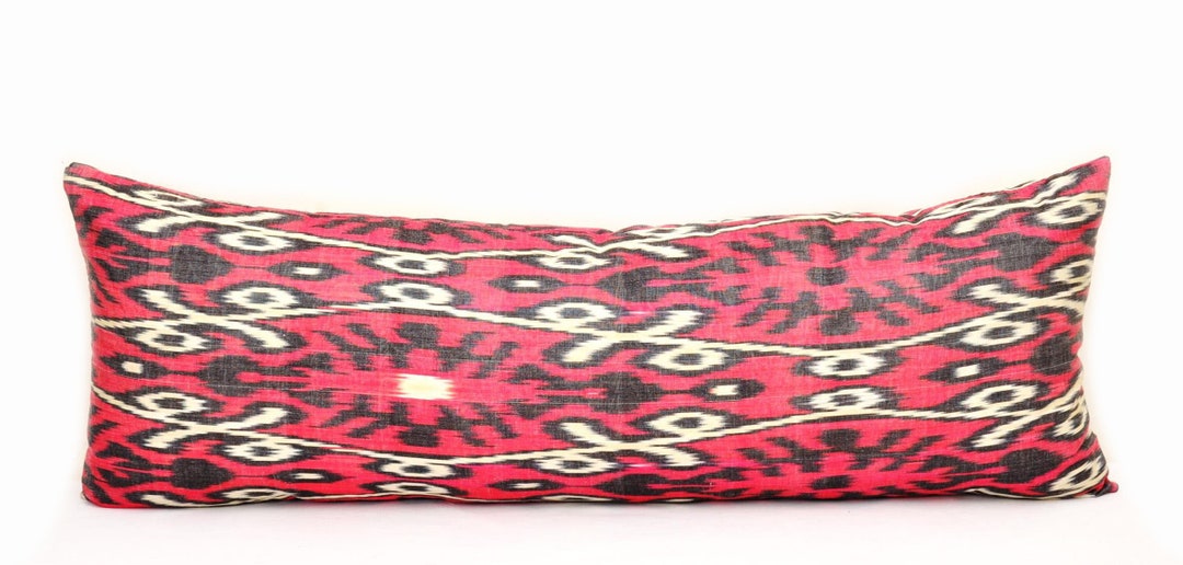 Red Long Body Pillow, Silk Body Pillow Covers, Home Decor Pillow, Extra ...
