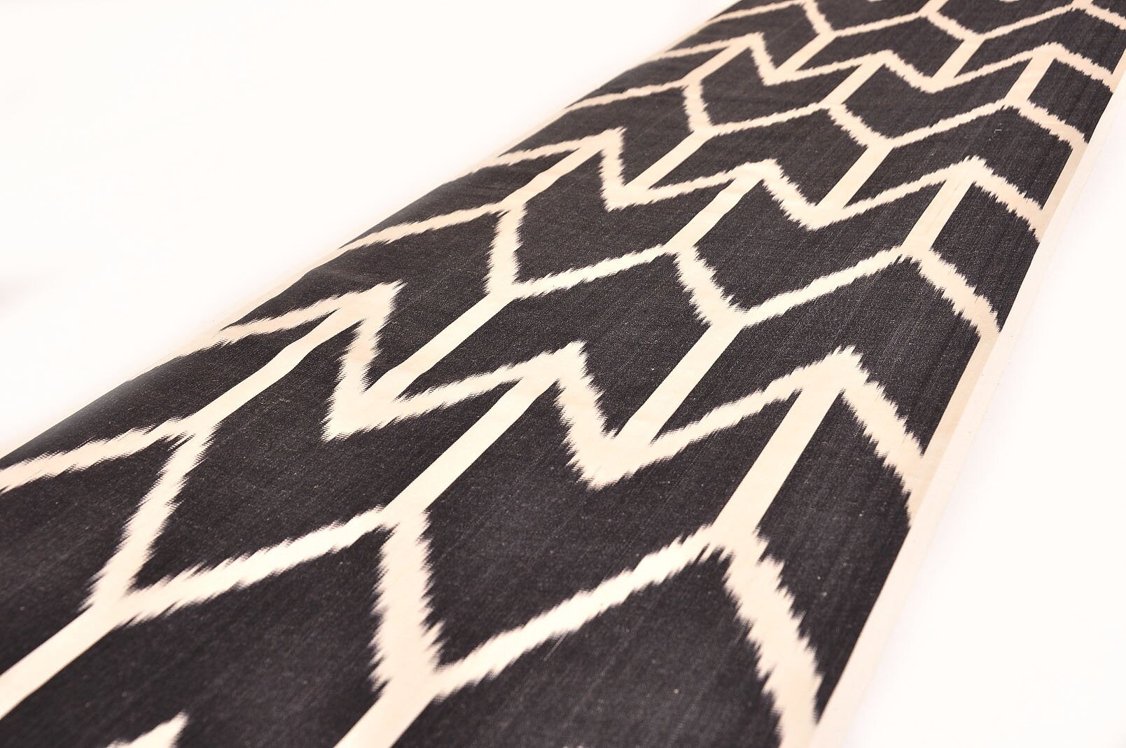 Black Ikat Fabric Silk Ikat Fabric Handmade Ikat Fabric - Etsy