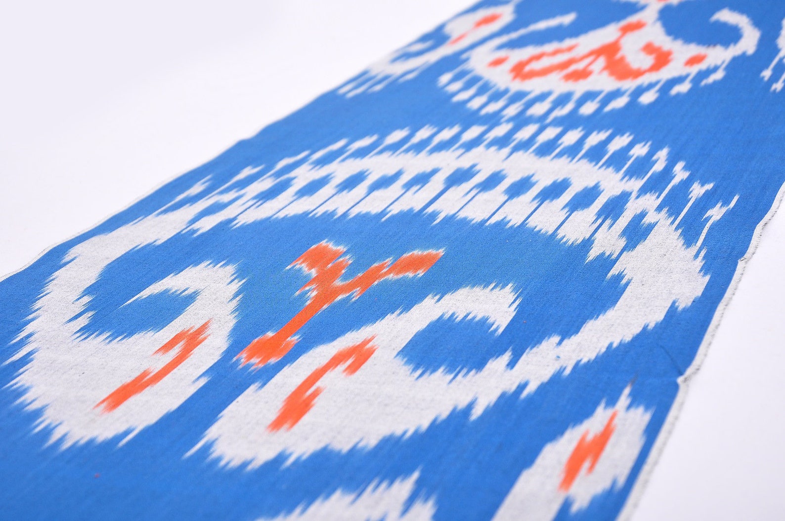 Royal Blue Ikat Fabric Cotton Ikat Fabric by the Yard - Etsy