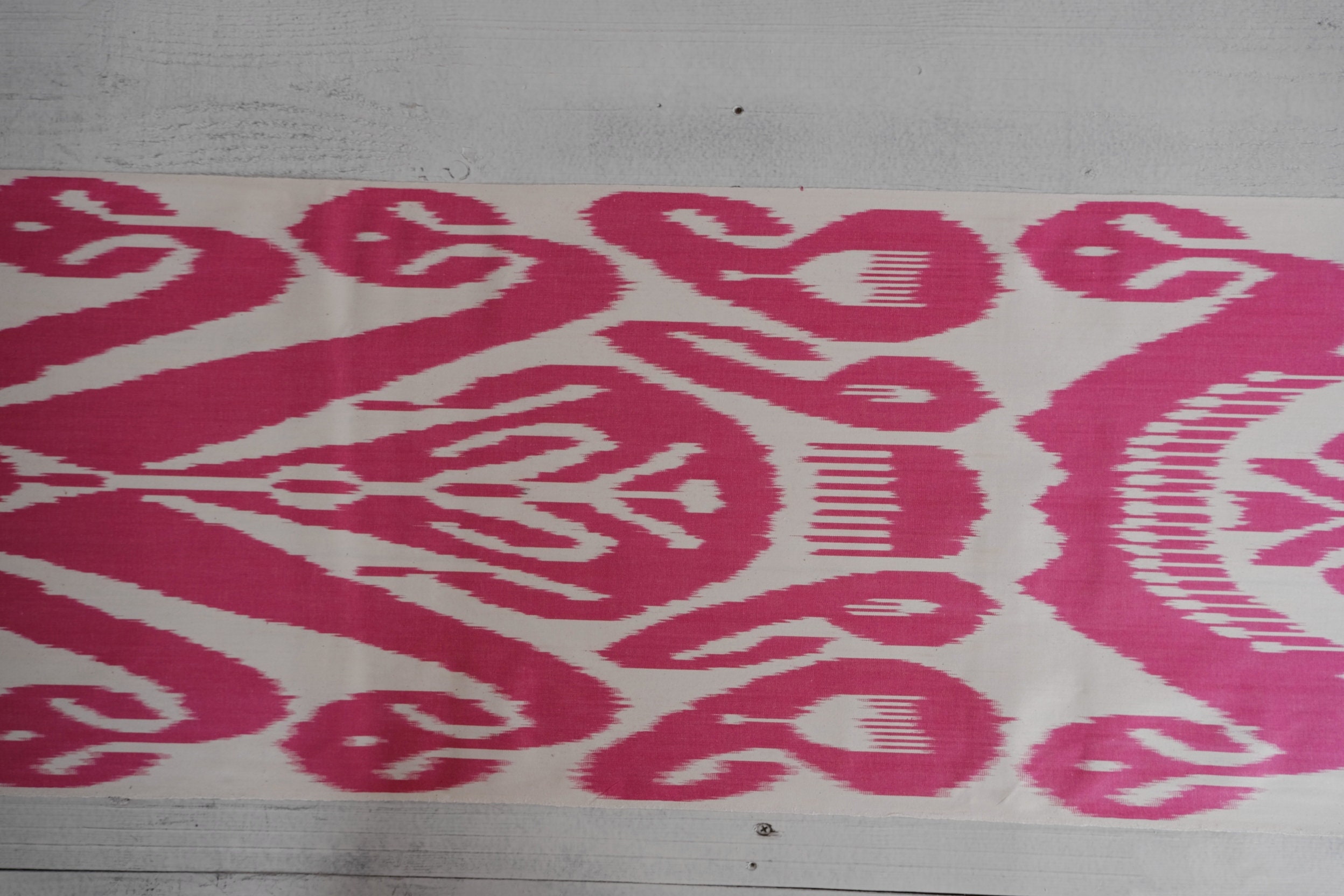 Pink Ikat Fabric Ikat Cotton Ikat Fabric by Meter | Etsy