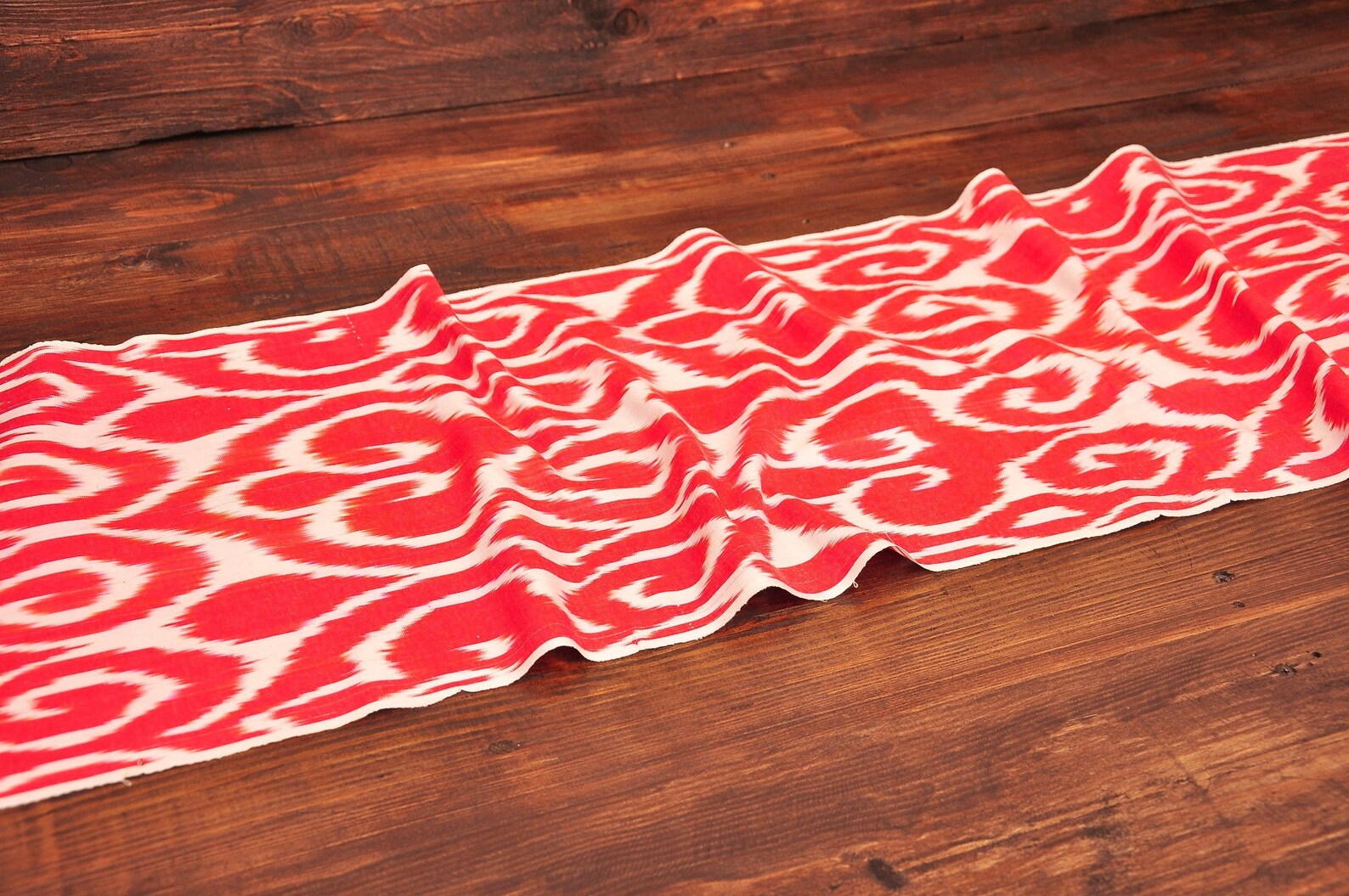 Red Silk Ikat Fabric by Metres Red Silk Upholstery Wholesale - Etsy