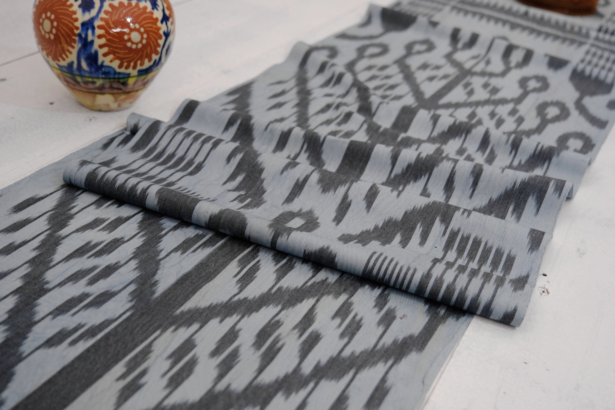 Cotton Ikat Fabric Ikat Fabric by the Yard Ikat Upholstery | Etsy