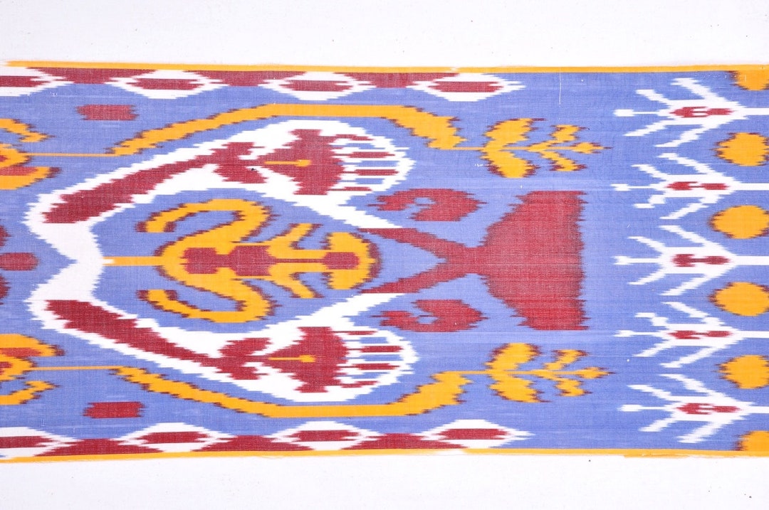 Multi Color Ikat Fabric by the Yard, Upholstery, Handwoven, Handloom ...