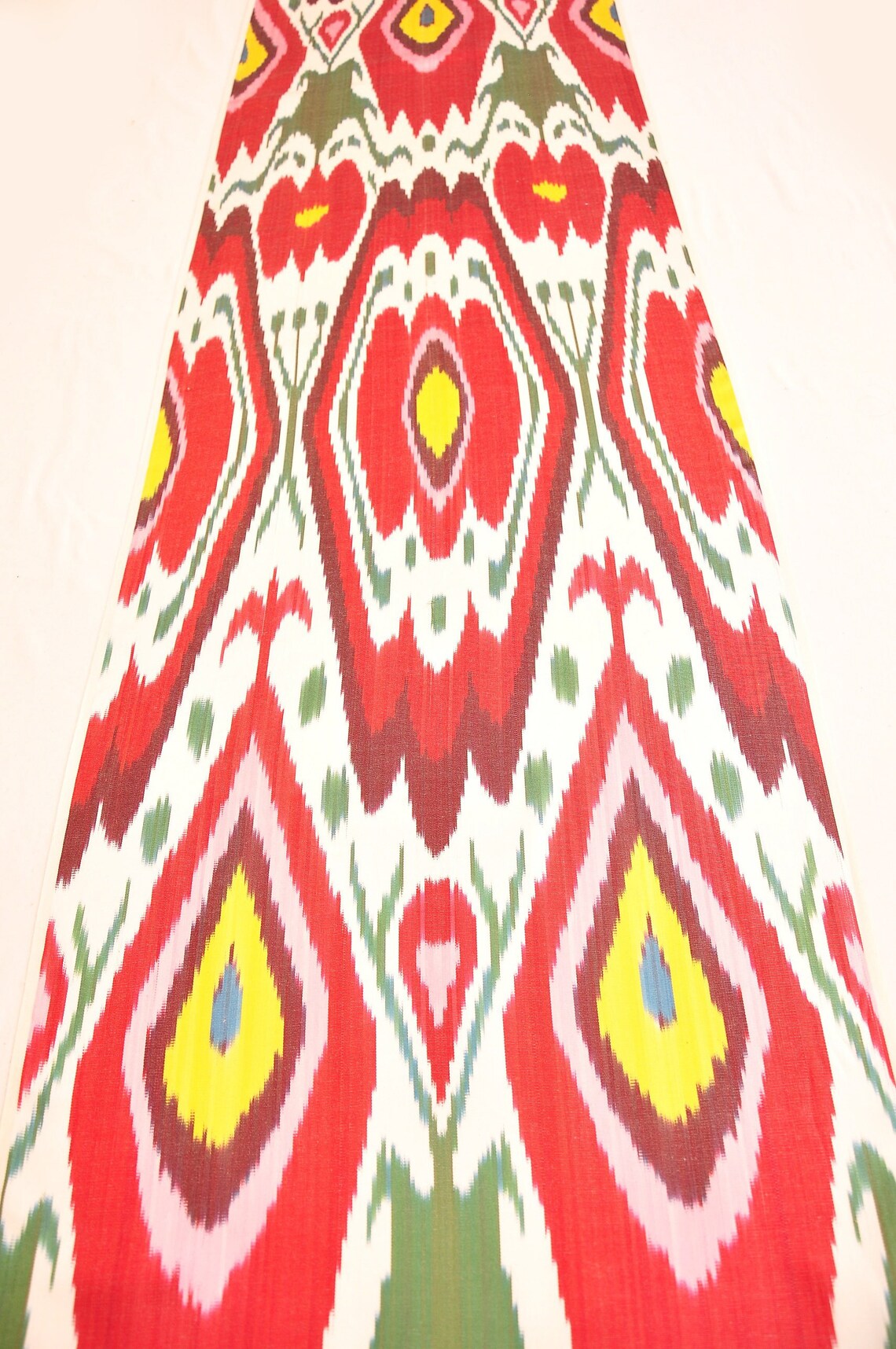 Colorful Silk Ikat Fabric by the Yard Silk Ikat Upholstery | Etsy