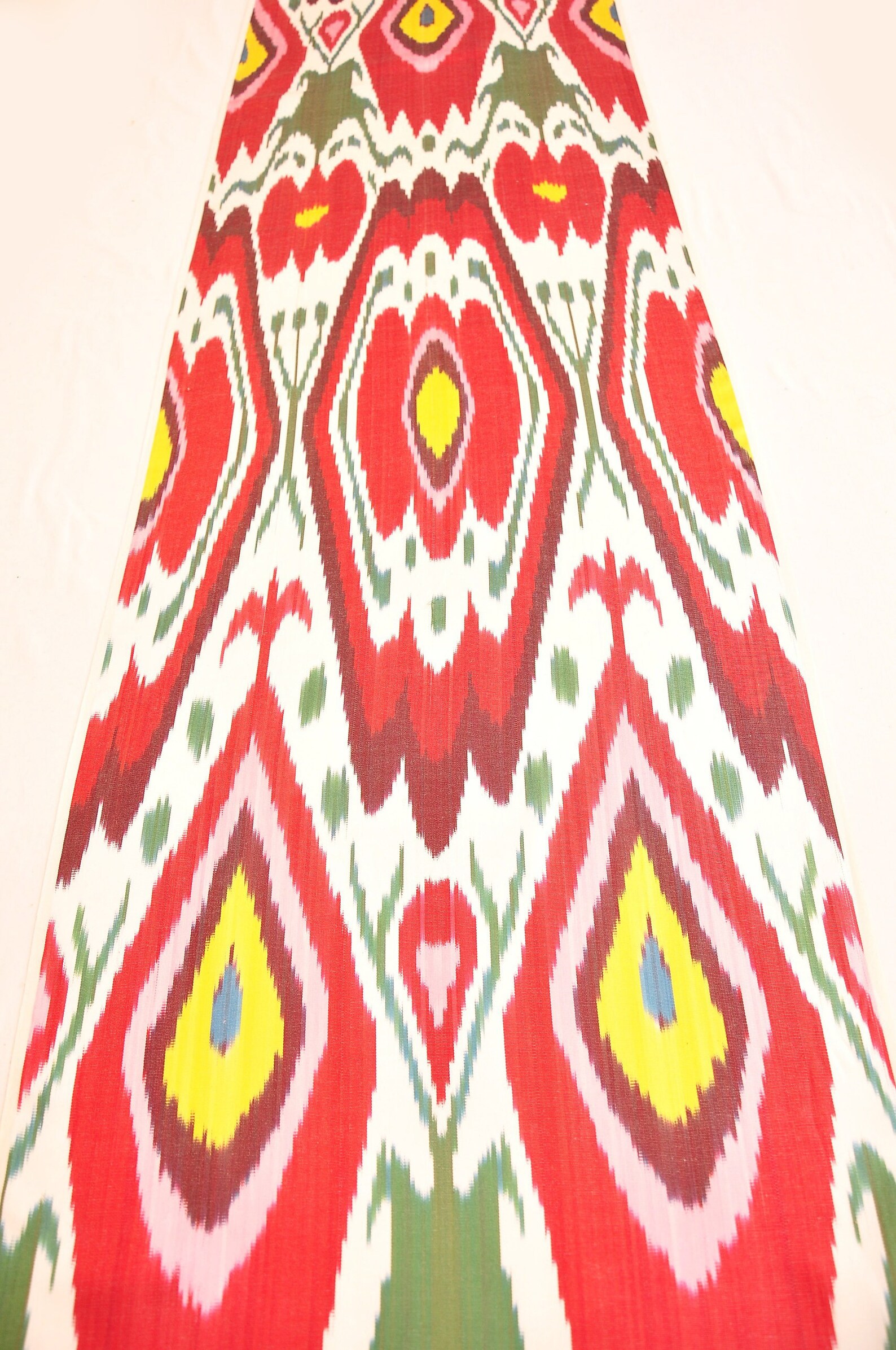 Colorful Silk Ikat Fabric by the Yard Silk Ikat Upholstery | Etsy