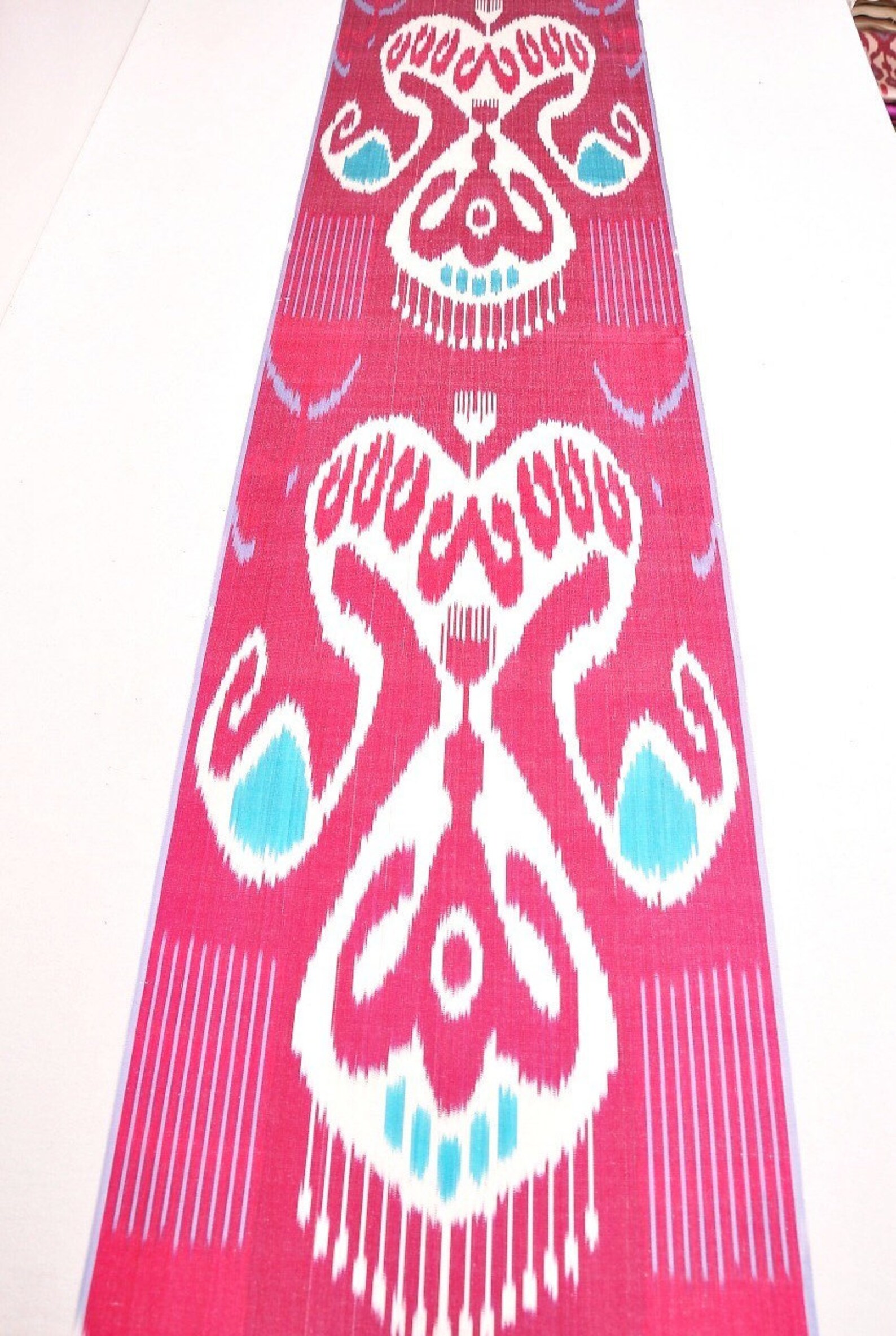 Purple Ikat Fabric, Handloom, Ikat Fabric, Handmade Ikat Fabric ...