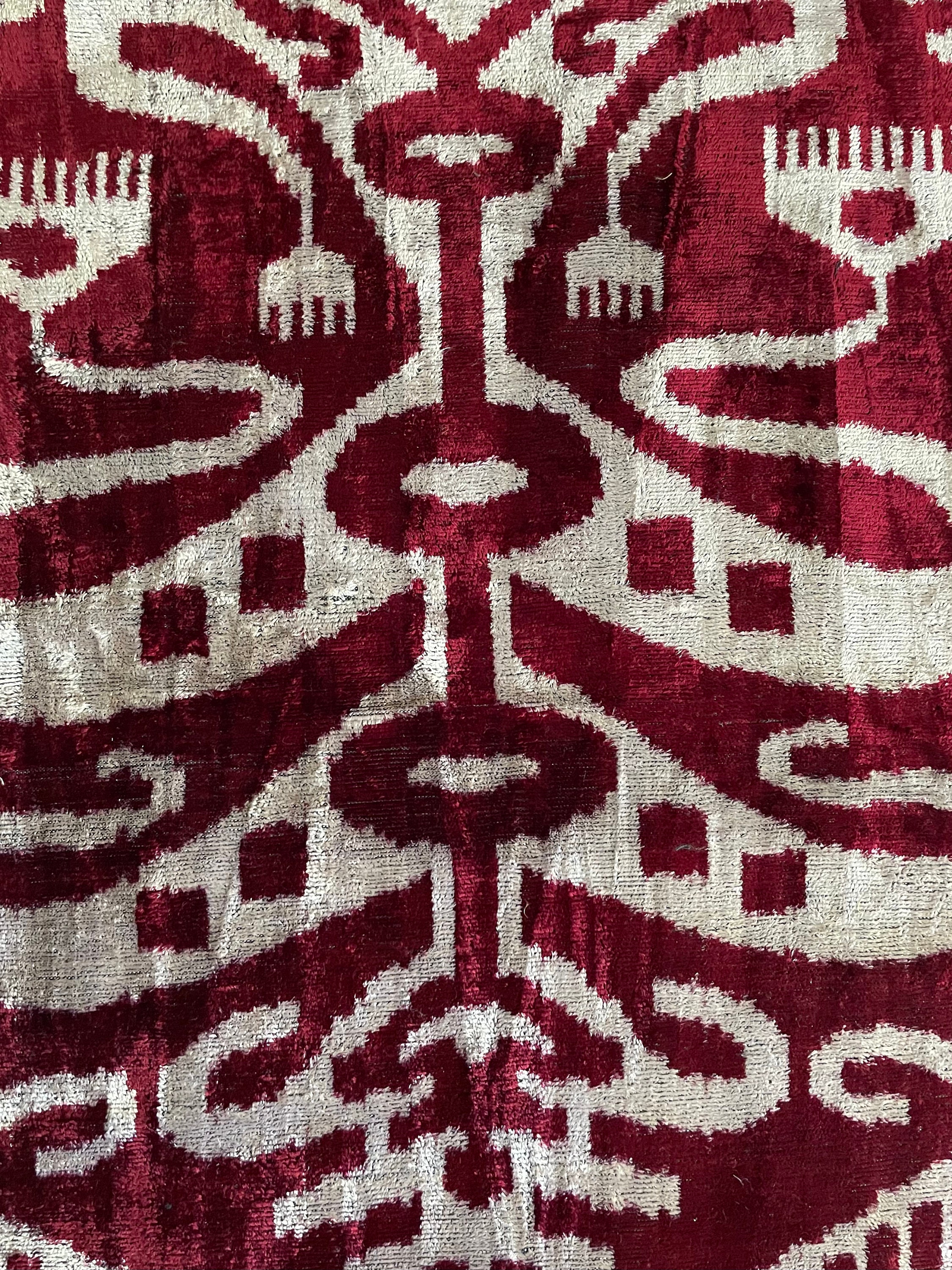 Velvet Fabric Handloom Ikat Velvet Fabric Velvet Ikat - Etsy