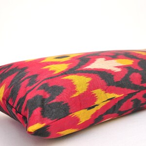 Red and Black Long Body Pillow, Bedroom Pillow, Silk Long Pillow Covers ...