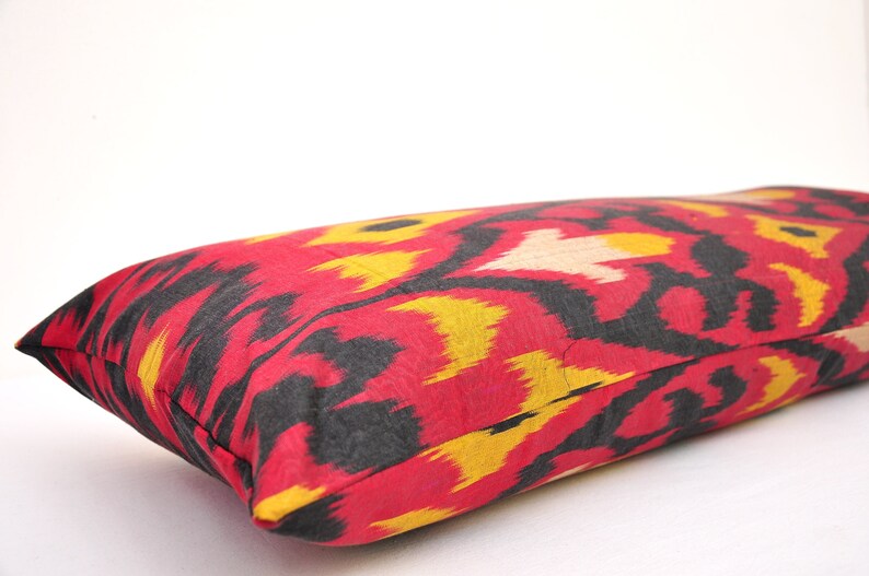 Red and Black Long Body Pillow Bedroom Pillow Silk Long - Etsy