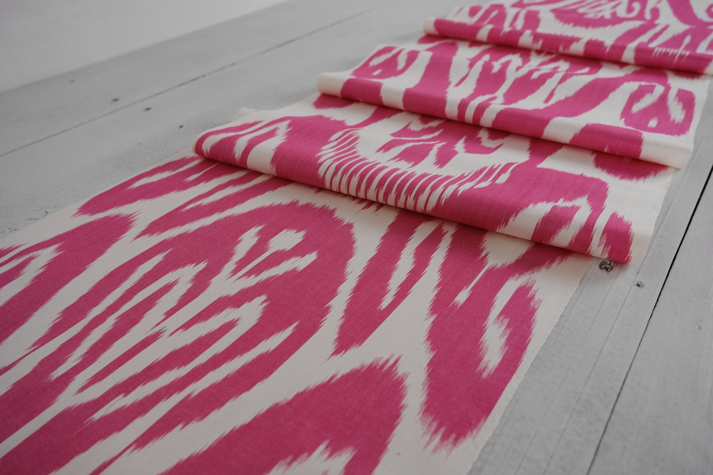 Pink Ikat Fabric Ikat Cotton Ikat Fabric by Meter | Etsy